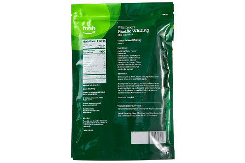 Fresh Brand – Wild Caught Pacific Whiting Skin-On Fillets Value Pack, 2 ...